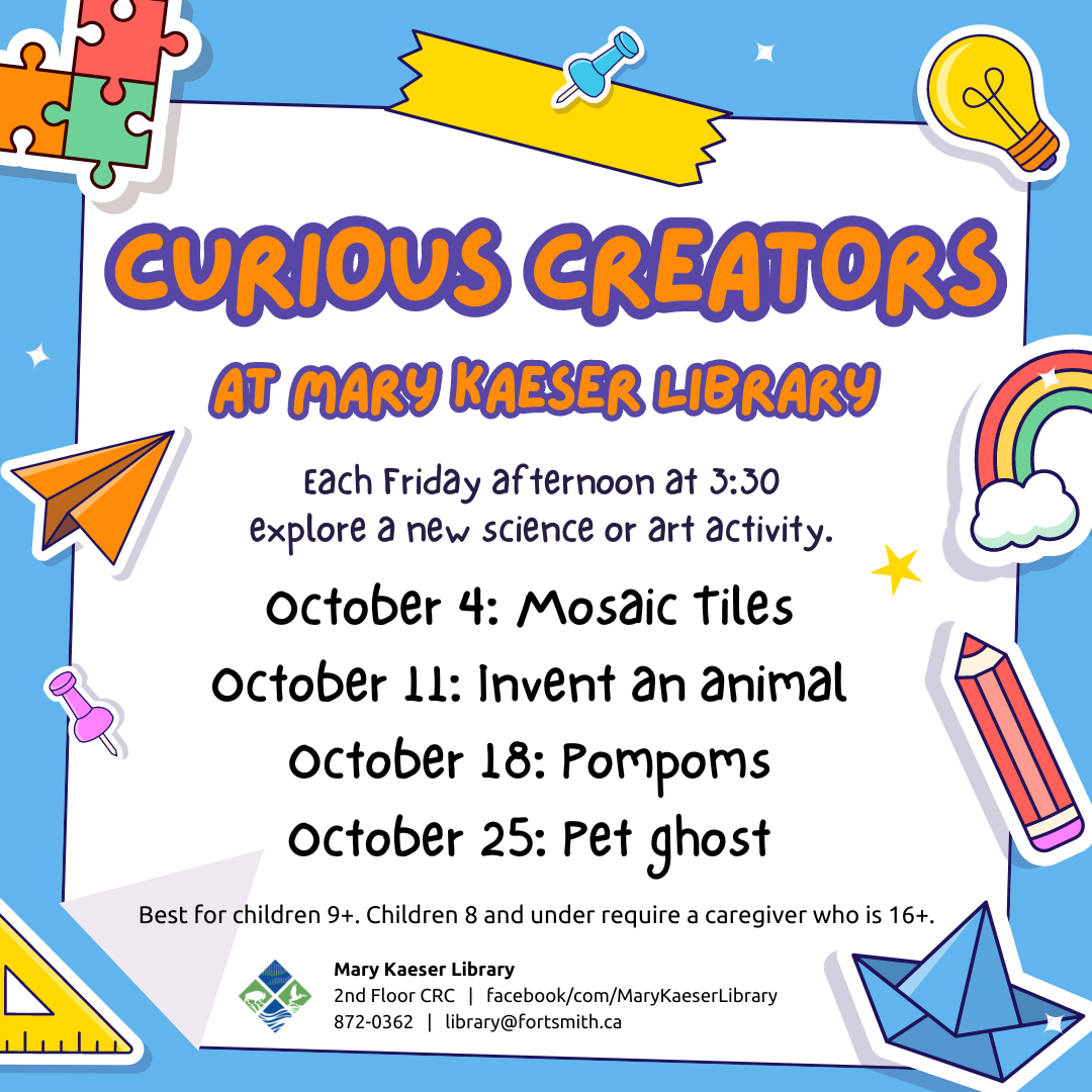 Curious Creators at MKL - Invent a Species | Town of Fort Smith